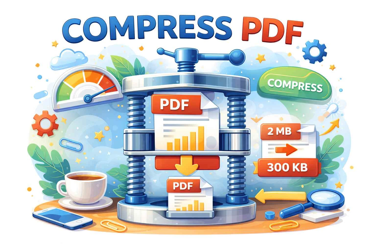 Compress PDF Files Online 2026 – Reduce Size Securely